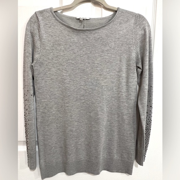 Vila Milano | Sweaters | Vila Milano Grey Sweater With Gunmetal Stud ...